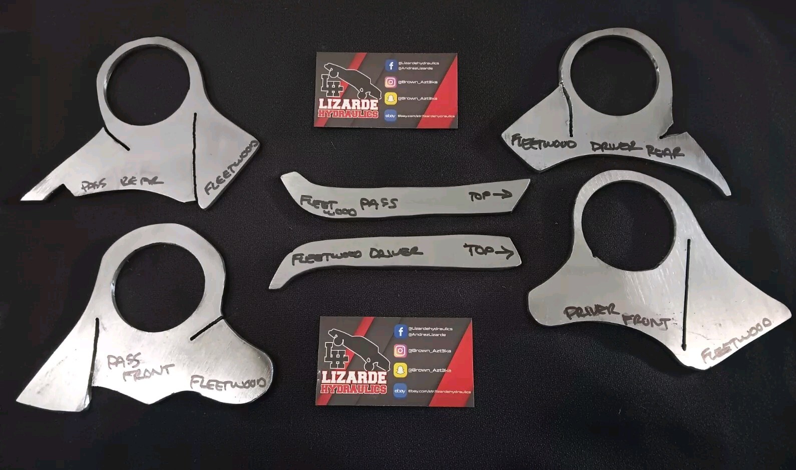 Lowrider Hydraulics, FLEETWOOD REAR AXLE EARS Reinforcement Kit (Rear ...