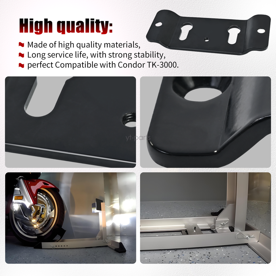 Motorcycle Trailer Stop Adapter For Condor TK-3000 Chock Pit-Stop Wheel ...