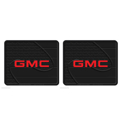 New 2pc GMC Factory Logo All Weather Heavy Duty Rubber Back Floor Mats ...