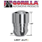 [2 Keys] Gorilla Guard Wheel Locks,1/2-20 RH, Bulge Acorn, Chrome, 1/2 ...