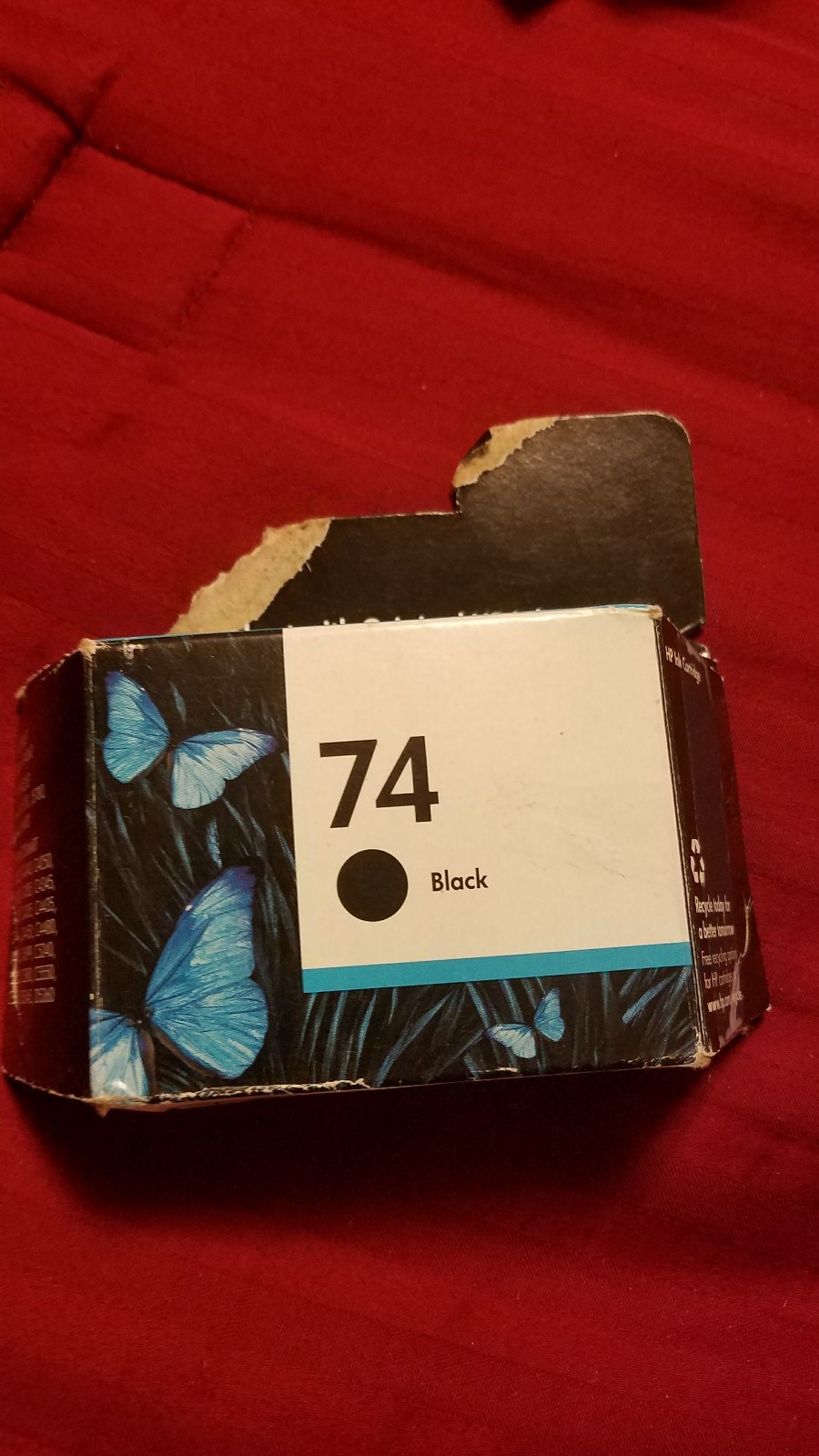 NEW Genuine HP #74 Black Ink Cartridge CB335WN | eBay