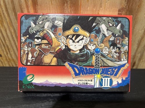 Enix Dragon Quest III NES Casset Box with Manual Limited Edition Used ...