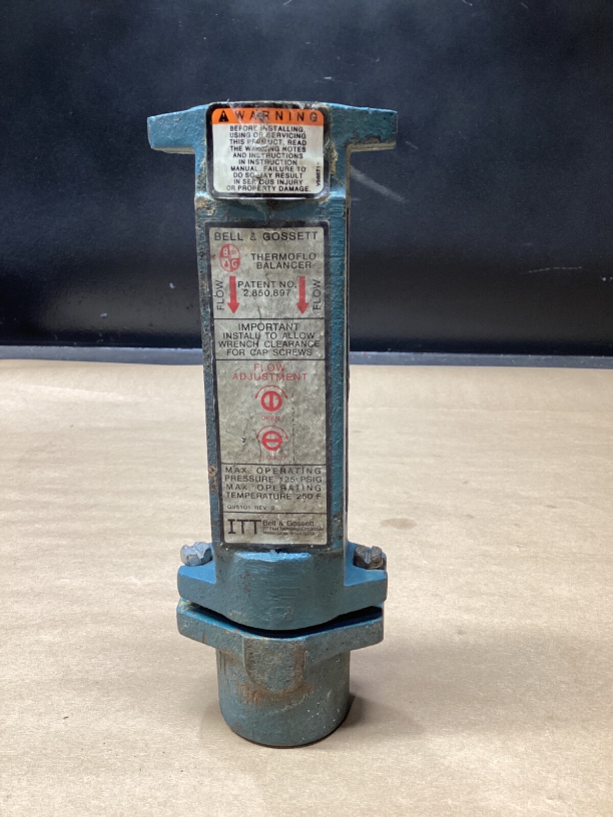 Bell & Gossett Thermoflo Balancer Flow #124G29PR7 | eBay