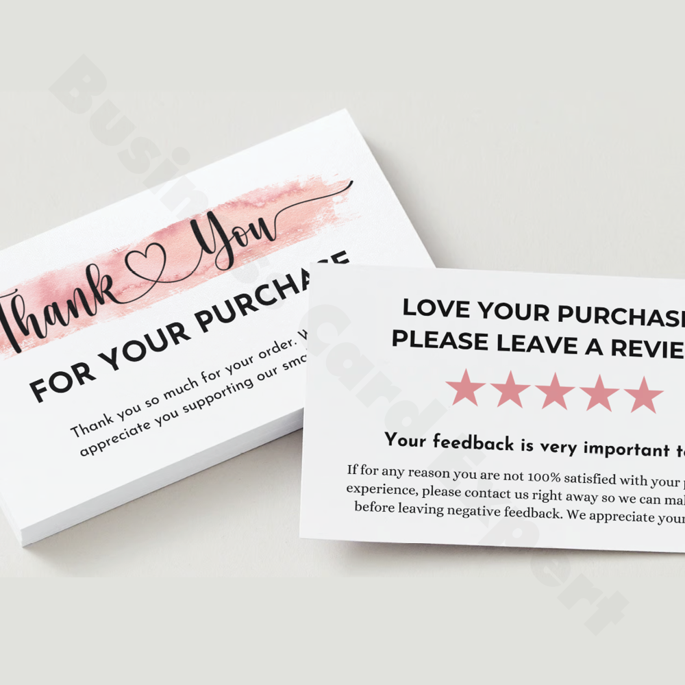 1000-5000 eBay Seller Thank You Cards eBay Business Cards Double Sided ...