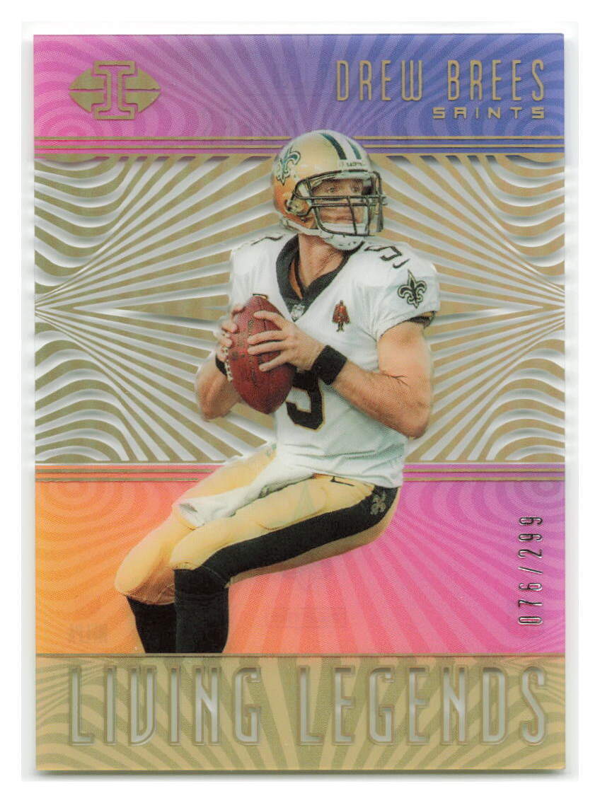 Drew Brees 2018 Panini Illusions Living Legends Gold SP /299 #LL-DB | eBay
