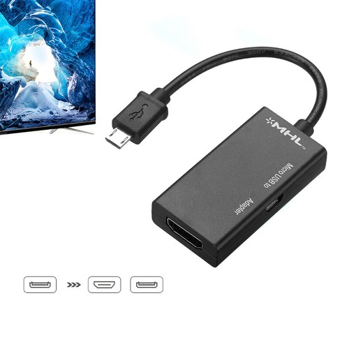 Universal 1080P Micro USB to HDMI Adapter MHL to HDTV Monitor Converter ...