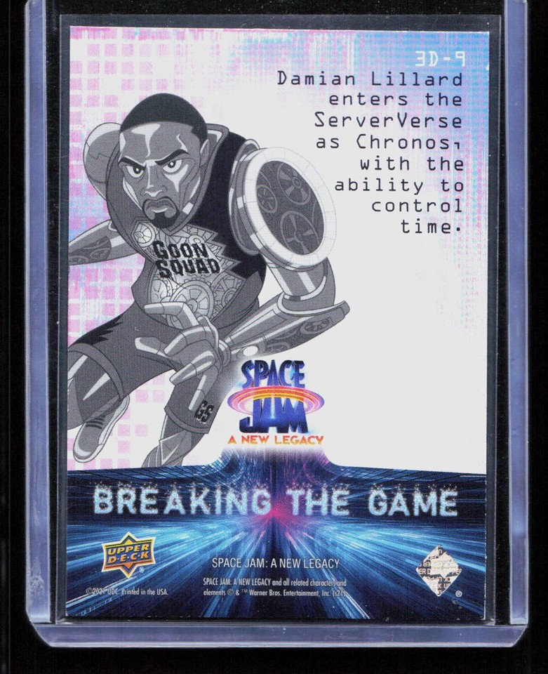 Chronos 2021 Upper Deck Space Jam: A New Legacy #3D-9 Breaking the Game ...