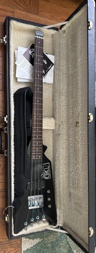 4 String Black Body Electric Bass Guitar Headless Circle Brand Hard ...