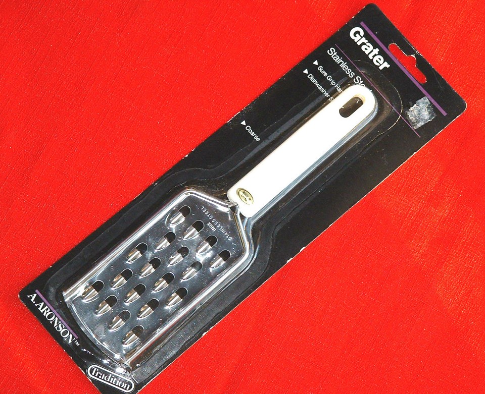 Aronson Coarse Hand Grater Stainless Steel 9 inch Nylon Handle | eBay
