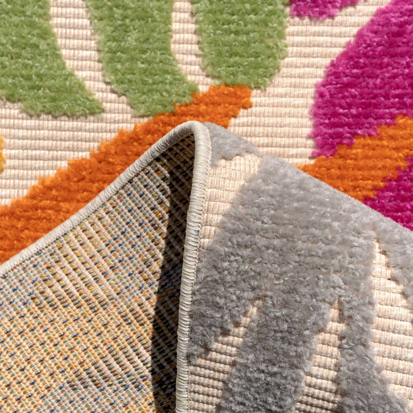 New Summer Outdoor Rugs Fun Tropical Multicolour Durable Garden Patio ...