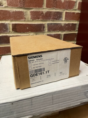 Siemens GDE161.1t Openair Actuator | eBay