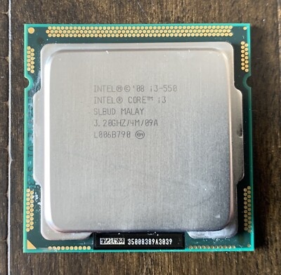 Intel Core i3-550 SLBUD 3.2GHz Dual Core 4MB Socket LGA1156 CPU ...