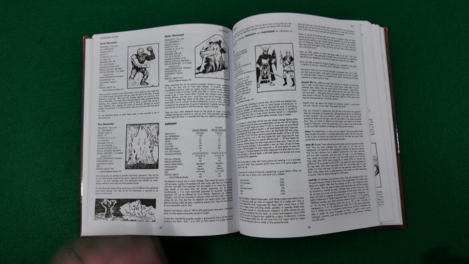 HARDCOVER 1E Monster Manual Advanced Dungeons & Dragons AD&D 1st ...