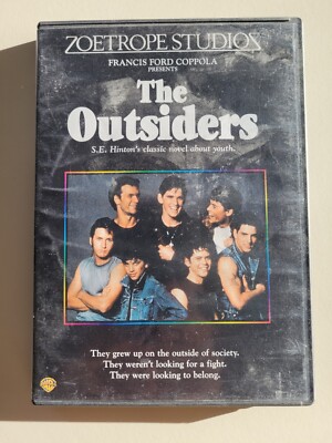 The Outsiders DVD C. Thomas Howell Matt Dillon Ralph Macchio movie disc ...