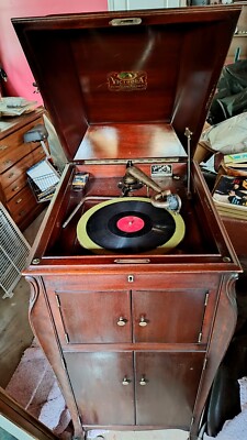VICTOR VICTROLA 1917 RCA TALKING MACHINE ANTIQUE CLASSIC RARE VV-XI ...