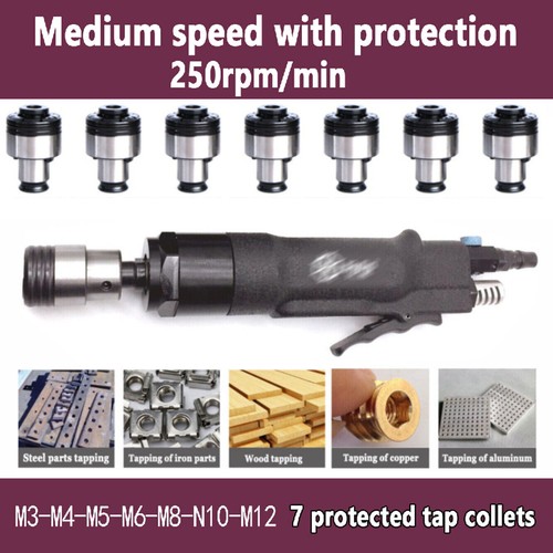 M3-12 250rpm Air Drilling Gun Type Drill & 7* Chucks Pneumatic Tapping ...