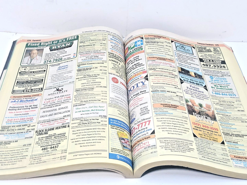 2012-2013 Greater Lansing MI AT&T Telephone Directory The Real Yellow ...