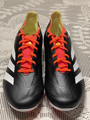 Adidas Predator League L FG Soccer Cleats Black White Orange IG7762 ...