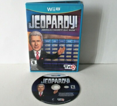 Jeopardy Nintendo Wii U Good Disc Family Game Quiz Show Trivia Alex ...