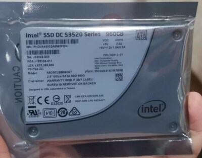 Intel DC S3520 Series 960GB SSD 2.5" SATA 6Gbs Solid State Drive ...