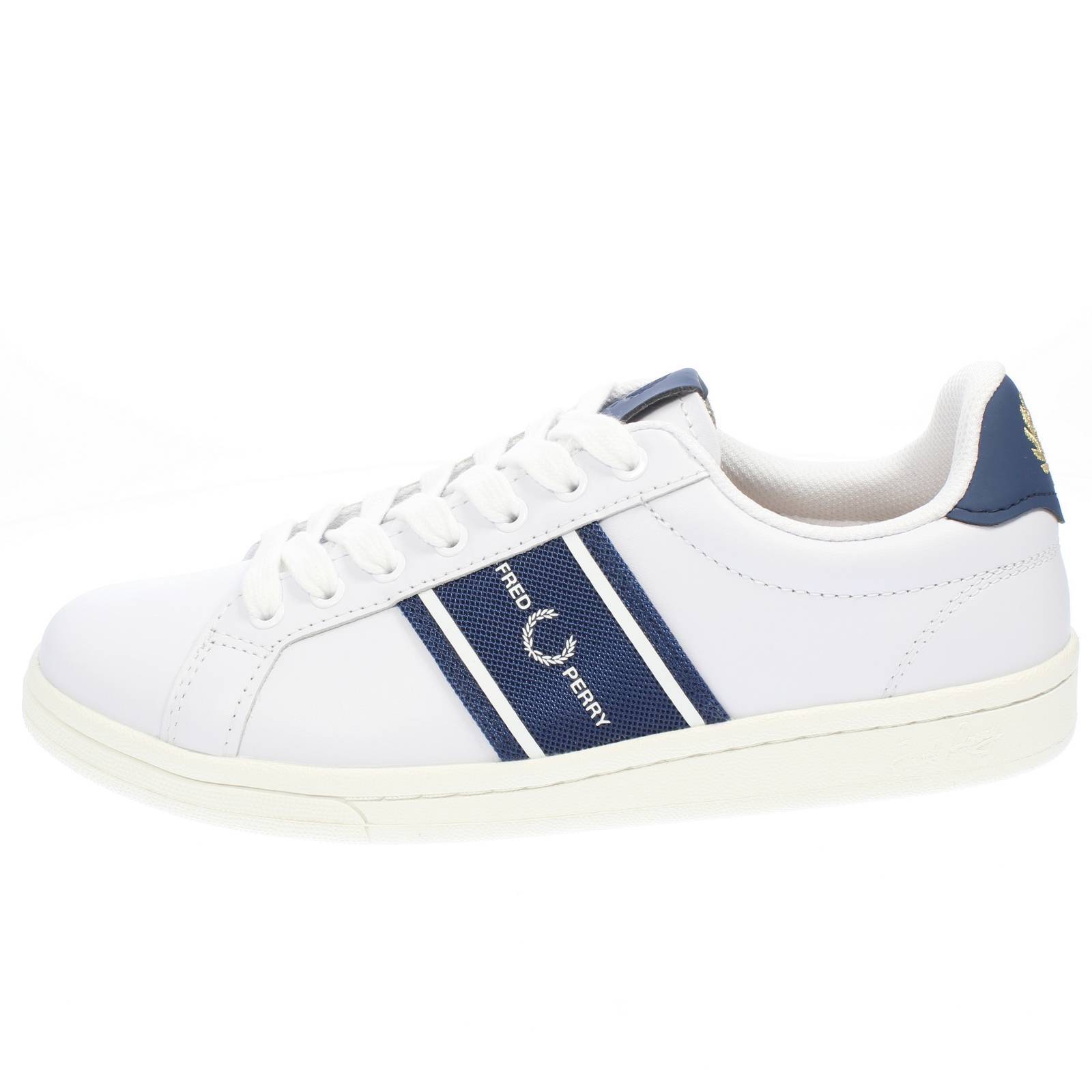 Fred Perry Sneakers Basse In Pelle Bianco - Taglia 45 [10 US 29cm] Scarpe Uomo | eBay