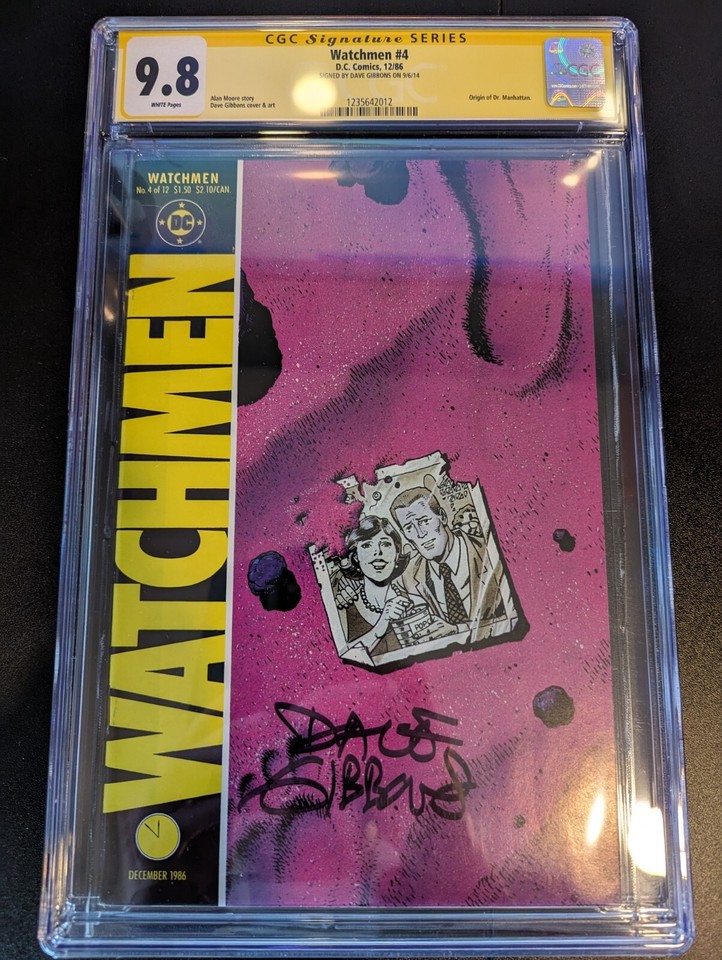 Complete Watchmen CGC 9.8 Lot Issue #4 is Signed | eBay