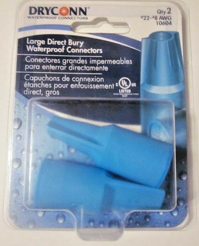 Dryconn Large Direct Bury Waterproof Connectors 10604 #22-8 AWG NEW ...