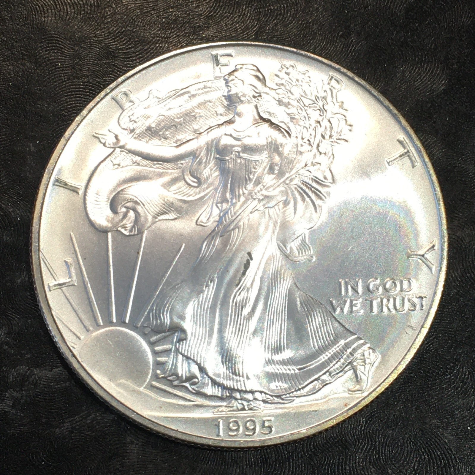 1995 Uncirculated American Silver Eagle US Mint Issue 1oz Pure Silver # ...