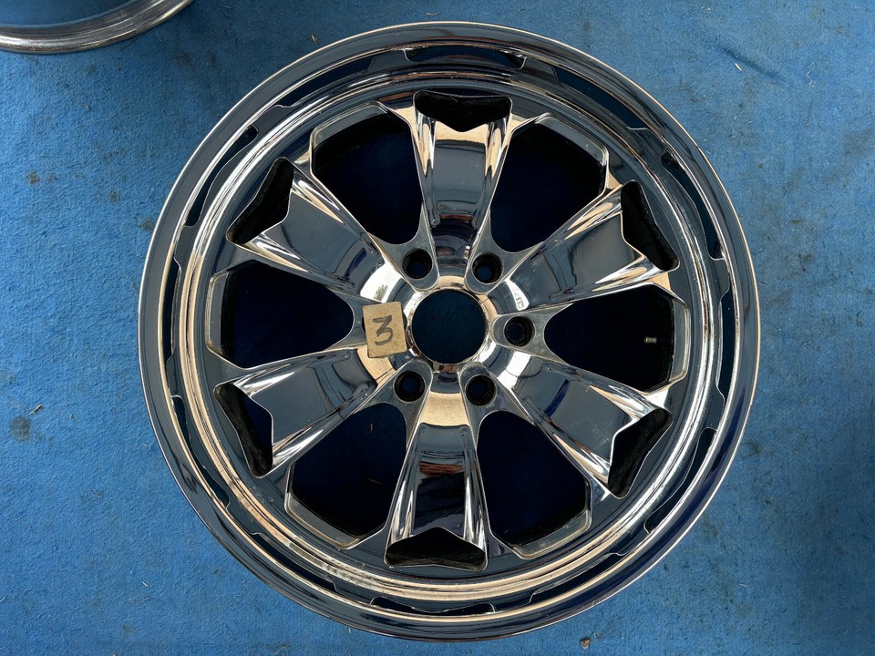(4) 20" CENTERLINE ACE II 6 LUG CHROME ALLOY WHEELS 20X8.5 RIMS 6X5.5 ...