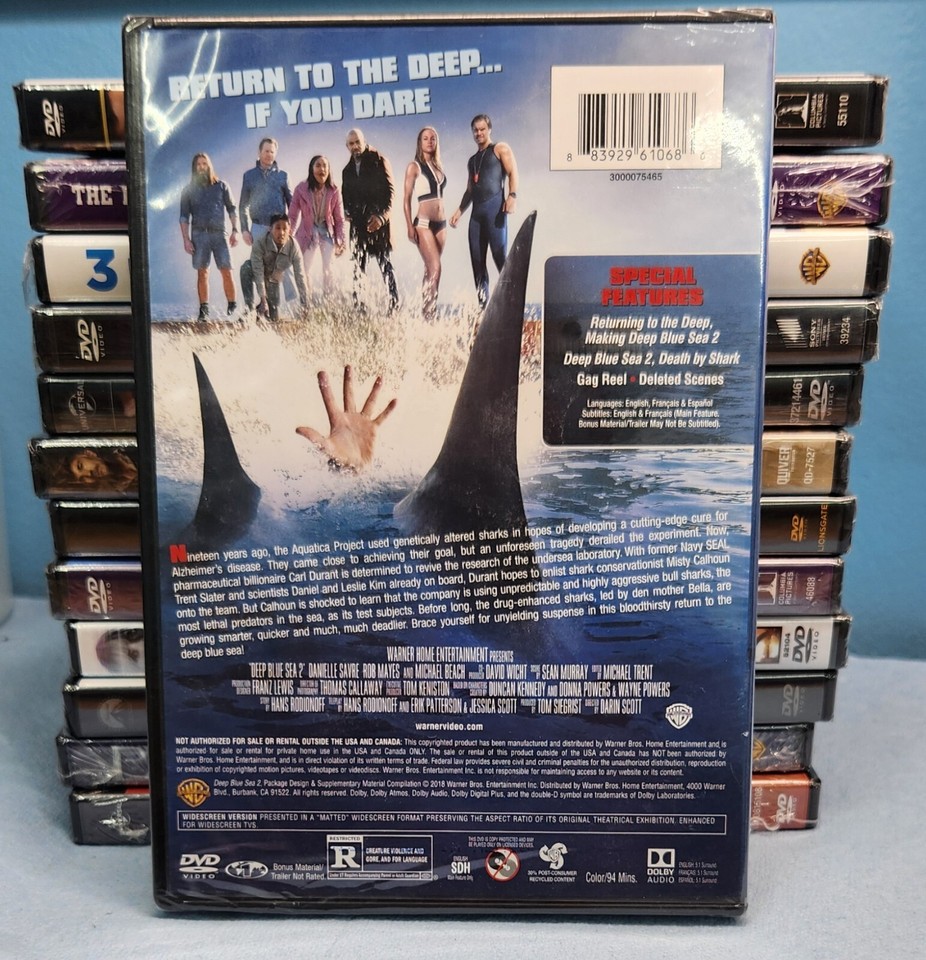 Deep Blue Sea 2 DVD New feat. Danielle Savre Rob Mayes Michael Beach | eBay