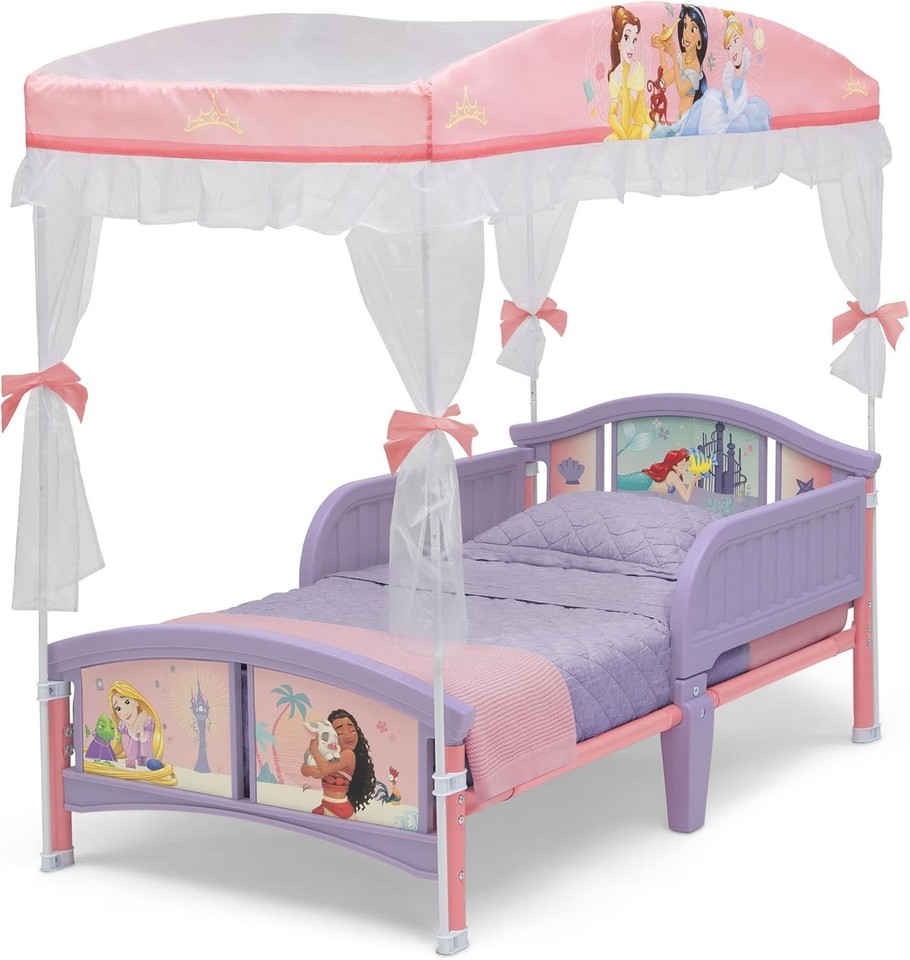 Delta Children Canopy Toddler Bed, Disney Princess | eBay Australia