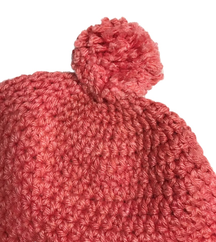 New Born Baby Knitted Coral Very Soft Crib Blanket and Bonnet Hat ...