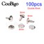 100X Head 3~10mm Double Rivet Stud Collision Nail Spike Punk Belt ...
