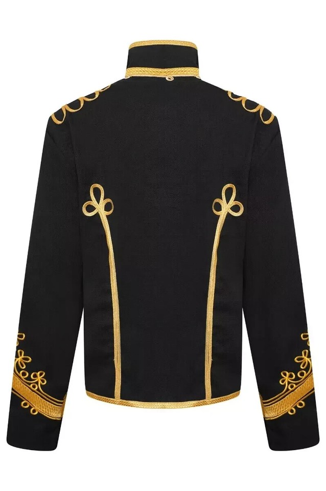 Men's Military Steampunk Parade Jacket - Marching Band Long Sleeve ...