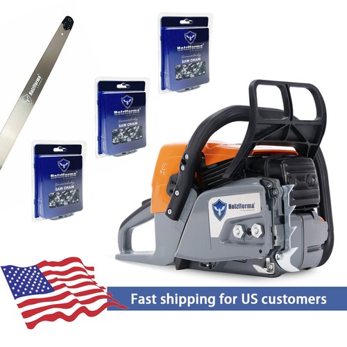 US Stock Holzfforma G366 59cc Gasoline Chainsaw Power Head Orange 28in ...