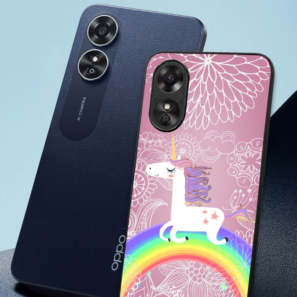 ( For Oppo Reno 10 5G ) Back Case Cover H23252 Rainbow Unicorn | eBay
