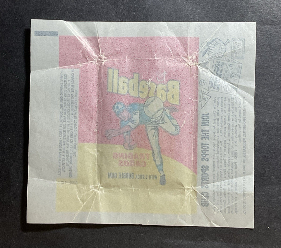 1975 Topps Mini Baseball Wax Pack Wrapper Only Bat and Glove Variation ...