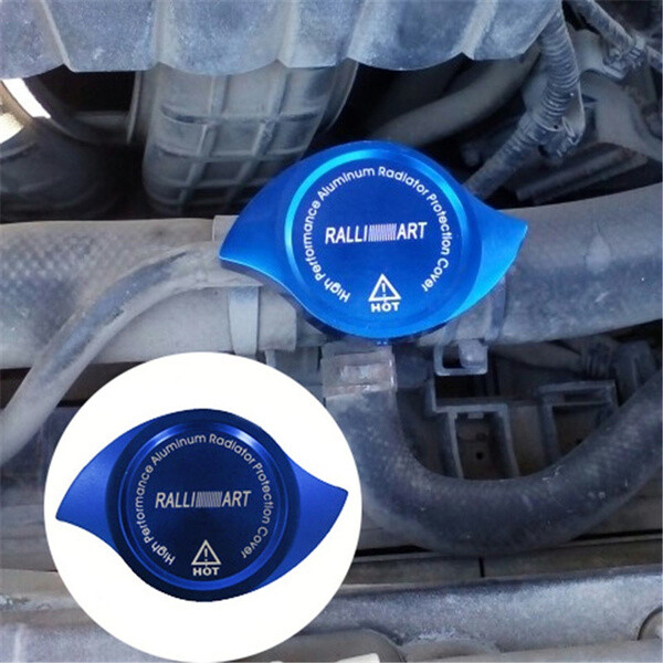 1X NEW JDM CNC Billet Aluminum RALLIART Car Radiator Cap Protection ...