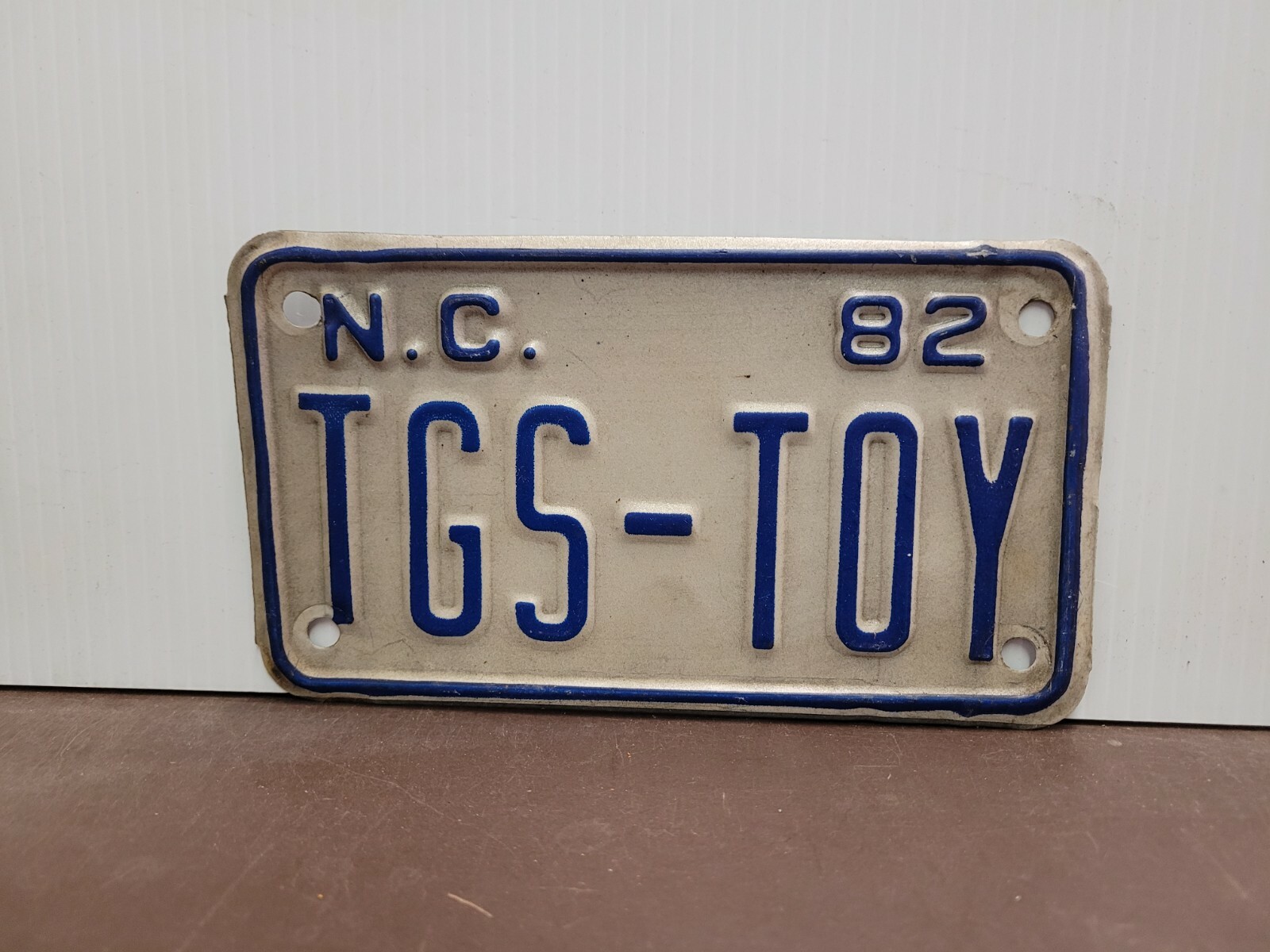 1982 North Carolina MOTORCYCLE vanity TGS TOY License Plate Tag | eBay