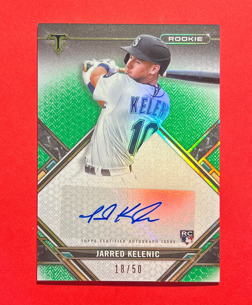 2021 Topps Triple Threads - Rookie Autographs Jarred Kelenic #RAC-JK ...