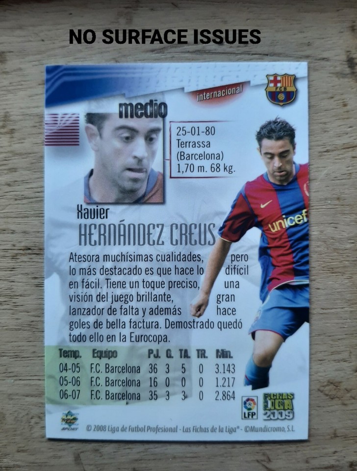 2008 Mundicromo #71 XAVI HERNANDEZ Card Barcelona C1 | eBay