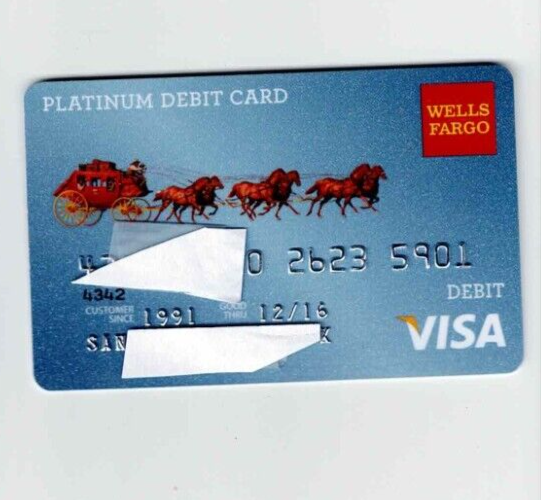 Wells Fargo Temporary Card Wells Fargo Visa New Credit Card Exp