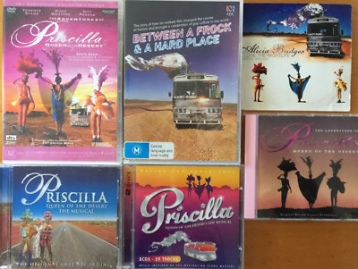 PRISCILLA QUEEN OF THE DESERT DVD & CD X 4 + BETWEEN A FROCK & A HARD ...