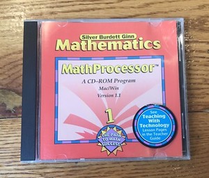 Silver Burdett Ginn Matematics Math Processor Cd Rom Program Grade 1 | eBay