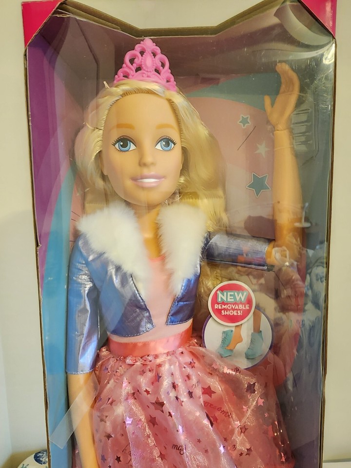 VERY LARGE Princess Best Friend Barbie 28" Doll NIB Beautiful Blonde ...