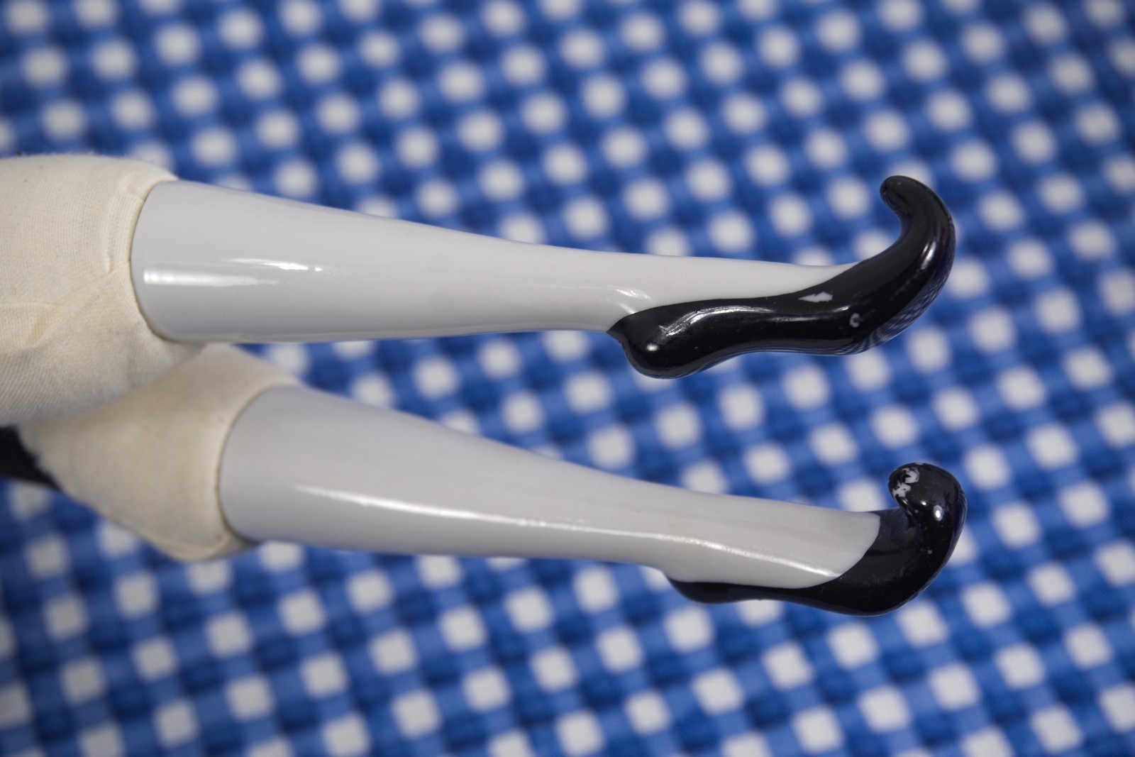 French Mime Porcelain Posable Happy Sad Acting Masks Artist Red White ...