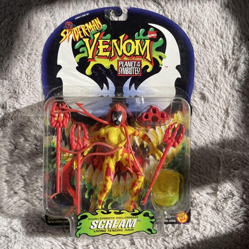 TOYBIZ Spider-Man VENOM PLANET OF THE SYMBIOTES Series Scream Action ...