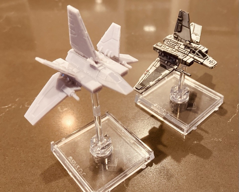 Star Wars X Wing Miniatures Scale 3D Print Alpha Class Starwing Assault ...
