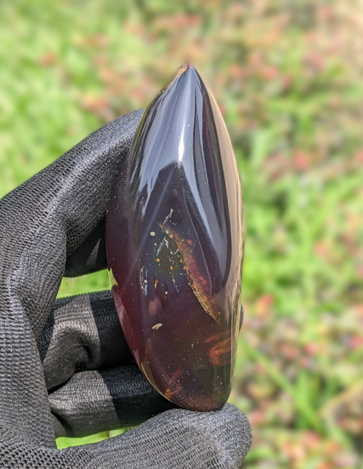 55 Grams Amber Sumatran Black Blue Amber Specimen Polished Stone Hight ...