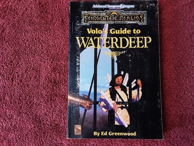 D&D: Volo's Guide to Waterdeep + Map Attached / VG Condition TSR AD&D ...